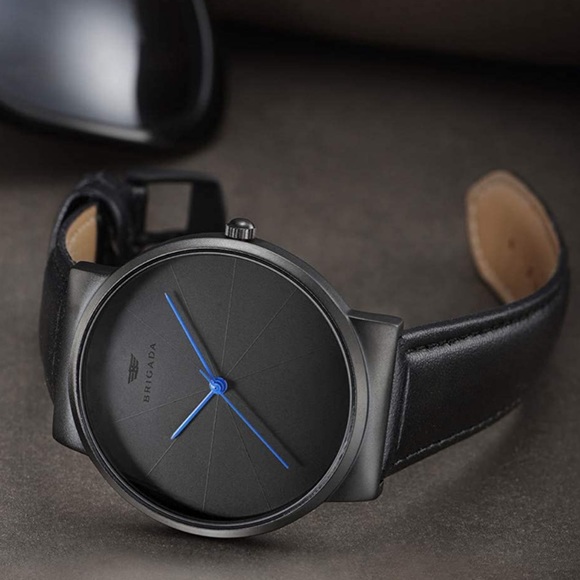 brigada | Accessories | Mens Brigada Minimal Simple Black Watch | Poshmark